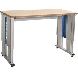 bedrunka hirth Schwerlasttisch, elektrisch h&ouml;henverstellbar, H&ouml;he 745 - 1195 mm, Buche-Multiplex Platte, BxT 1500 x 750 mm