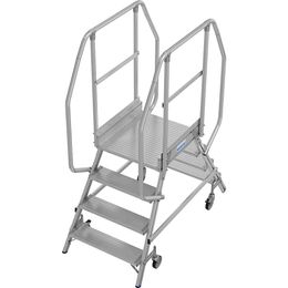 Krause Podestleiter, beidseitig begehbar, Fußleiste, 2 x 4 Stufen, ab 2 Stk