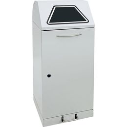 Wertstoffsammler mit Pedal, mit Inneneimer, Volumen 120 l, lichtgrau kaiserkraft