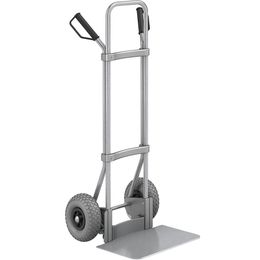 eurokraft pro Sackkarre, verzinkt, Schaufel-BxT 450 x 350 mm, verzinkt, PU-Bereifung, ab 5 Stk