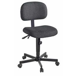 meychair Arbeitsdrehstuhl, Keilnut-Höhenverstellung, mit Rollen, Textil