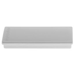 MAGNETOPLAN Rechteck-Magnet, BxLxH 22 x 55 x 8 mm, VE 60 Stk, grau