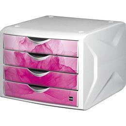 Helit Schubladenbox, HxBxT 212 x 262 x 330 mm, VE 5 Stk, Schubladendesign wild flower