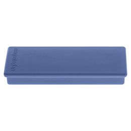MAGNETOPLAN Rechteck-Magnet, BxLxH 22 x 55 x 8 mm, VE 60 Stk, dunkelblau