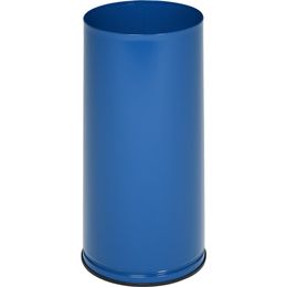 Var Schirmständer, Höhe 610 mm, Vollblech, verzinkt, enzianblau RAL 5010