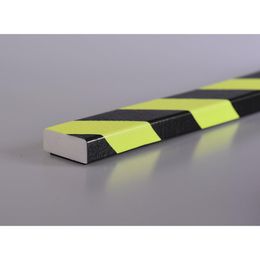 SHG Knuffi® Flächenschutz, Typ D, 1-m-Stück, Magnet, gelb / schwarz, tagesfluoreszierend
