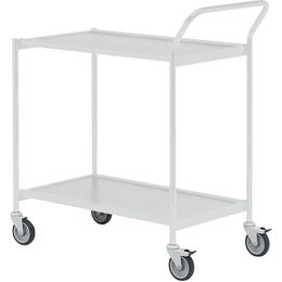 HelgeNyberg Tischwagen, 2 Etagen, LxB 800 x 420 mm, grau/grau, ab 5 Stk