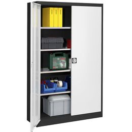 Mauser Magazinschrank, HxBxT 1950 x 1200 x 420 mm, graphitschwarz / lichtgrau