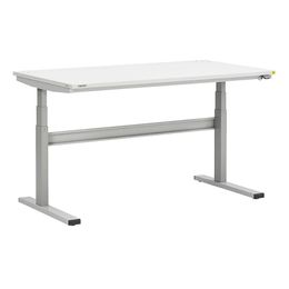 treston Arbeitstisch, elektrisch höhenverstellbar, Höhe 630 - 1270 mm, ESD-Ausführung, BxT 1500 x 800 mm