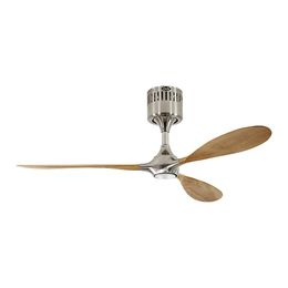 Deckenventilator HELICO PADDEL, mit Fernbedienung, Buche / Chrom gebürstet kaiserkraft