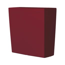 DEGARDO Pflanzbehälter, TREVIA 900K, HxBxT 900 x 900 x 390 mm, rubinrot