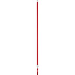 vikan Teleskopstiel, ergonomisch, Ø 32 mm, Länge 1575 mm - 2780 mm, VE 5 Stk, rot