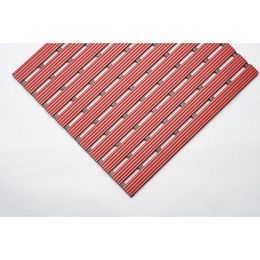 EHA PVC-Profilmatte, pro lfd. m, Lauffl&auml;che aus Hart-PVC, rutschsicher, Breite 600 mm, rot