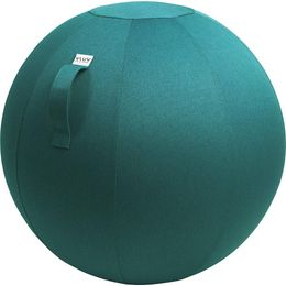 VLUV LEIV Sitzball, Stoffbezug in Canvas-Optik, 700 - 750 mm, petrol