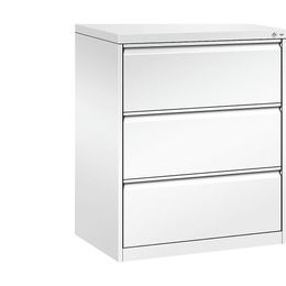 C+P Hängeregistraturschrank ACURADO, 2-bahnig, 3 Schübe, verkehrsweiß