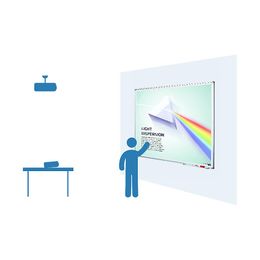 eurokraft pro Projektionstafel, extramatt emailliert, BxH 1920 x 1200 mm