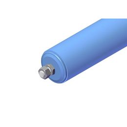 Gura Kunststoff-Tragrolle, Rollen-Ø 63 mm, Gewindeachse M 12 x 20, Länge 200 mm