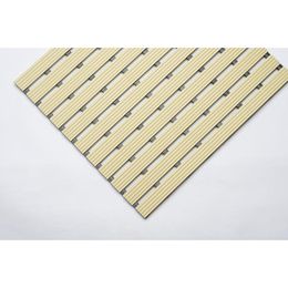 EHA PVC-Profilmatte, pro lfd. m, Lauffl&auml;che aus Hart-PVC, rutschsicher, Breite 600 mm, beige