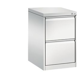 C+P Hängeregistraturschrank ACURADO, 1-bahnig, 2 Schübe, lichtgrau