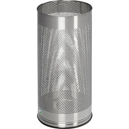 Var Schirmständer, Höhe 610 mm, Edelstahl, gebürstet, Lochblech