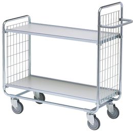 HelgeNyberg Etagenwagen SERIE 100, 2 Etagen, LxBxH 800 x 460 x 1120 mm, ab 5 Stk