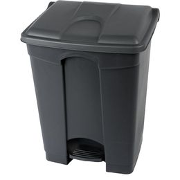 Probbax Tretabfallsammler aus Rezyklat, antibakteriell, Volumen 70 l, HxBxT 673 x 420 x 495 mm, schwarz, ab 5 Stk