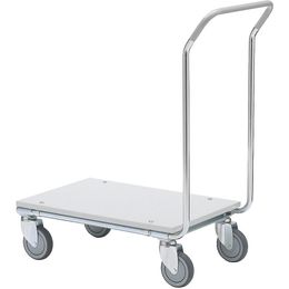 HelgeNyberg Plattformwagen SERIE 100, Tragfähigkeit 200 kg, LxBxH 800 x 465 x 960 mm, ab 5 Stk