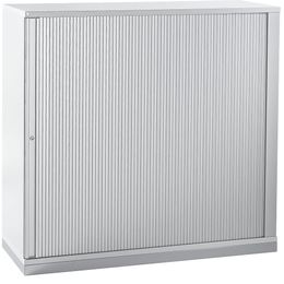 HANNA - Rollladenschrank, Höhe 1133 mm, 2 Fachböden, lichtgrau kaiserkraft