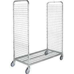Kongamek Modulwagen KM600, LxBxH 900 x 625 x 1710 mm, 4 Lenkrollen, 2 mit Stopp