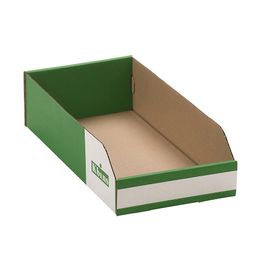 Karton-Regalkasten, einlagig und faltbar, VE 50 Stk, LxBxH 400 x 200 x 100 mm kaiserkraft