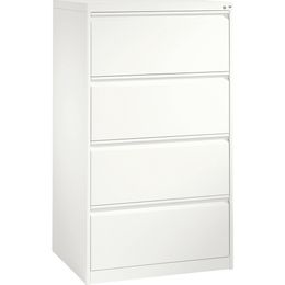 C+P Hängeregistraturschrank ACURADO, 2-bahnig, 4 Schübe, verkehrsweiß