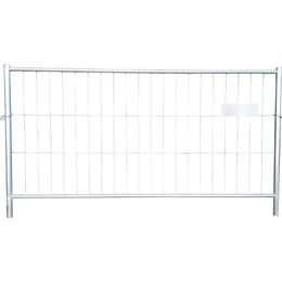Schake Bauzaun, sendzimirverzinkt, Wandelement, Breite 2200 mm, H&ouml;he 1200 mm
