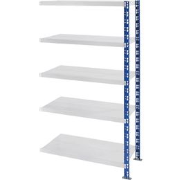 eurokraft basic Universal-Steckregal, stabil, Stahlblechböden, HxBxT 1820 x 1025 x 400 mm, Anbauregal