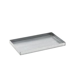 eurokraft basic Stahl-Kleingebinde-Auffangwanne, LxBxH 1000 x 600 x 70 mm, mit Zulassung, Auffangvolumen 30 l, verzinkt