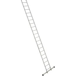 Euroline Sprossen-Anlegeleiter, Breite 410 mm, 20 Sprossen mit Traverse