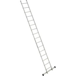 Euroline Sprossen-Anlegeleiter, Breite 410 mm, 16 Sprossen mit Traverse