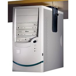 Twinco CPU-Halter zur Untermontage an Tischplatte, Belastung max. 40 kg, schwarz