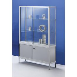 eurokraft pro Vitrine, Ausführung Staufachvitrine, Breite 500 mm, 1 Drehflügeltür