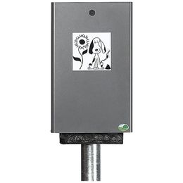 Var Hundekotbeutelspender, HxBxT 430 x 265 x 60 mm, silbergrau