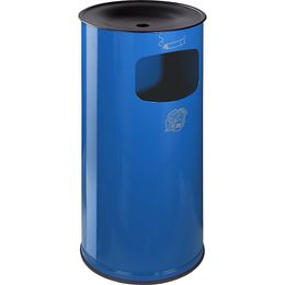 Var Sicherheits-Kombiascher, Stahlblech, Volumen 44 l, HxØ 710 x 355 mm, enzianblau