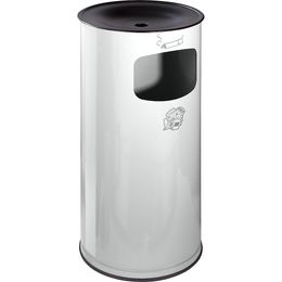 Var Sicherheits-Kombiascher, Stahlblech, Volumen 44 l, HxØ 710 x 355 mm, lichtgrau