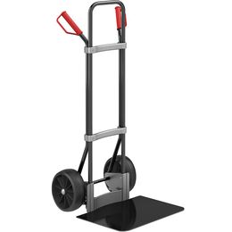 eurokraft pro Sackkarre, schwarz, Schaufel-BxT 450 x 500 mm, schwarz, Vollgummibereifung, ab 5 Stk