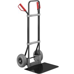 eurokraft pro Sackkarre, schwarz, Schaufel-BxT 450 x 500 mm, schwarz, PU-Bereifung, ab 5 Stk