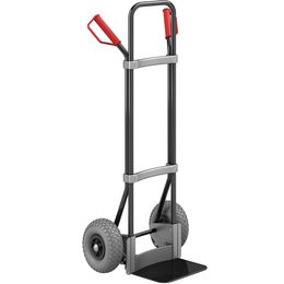 eurokraft pro Sackkarre, schwarz, Schaufel-BxT 280 x 250 mm, schwarz, PU-Bereifung, ab 5 Stk