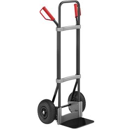 eurokraft pro Sackkarre, schwarz, Schaufel-BxT 280 x 250 mm, schwarz, Luftbereifung, ab 5 Stk