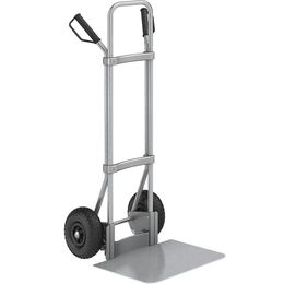 eurokraft pro Sackkarre, verzinkt, Schaufel-BxT 450 x 500 mm, verzinkt, Luftbereifung, ab 5 Stk
