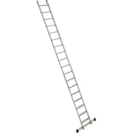 Euroline Stufen-Anlegeleiter, Breite 380 mm, 18 Stufen mit Traverse
