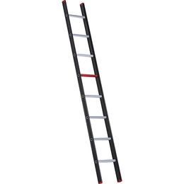 Altrex Alu-Anlegeleiter, mit Sprossen, schwarz, 8 Sprossen
