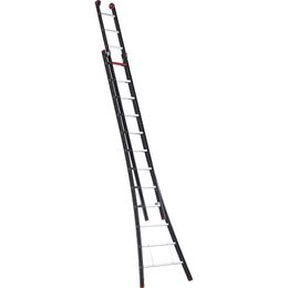 Altrex Schiebeleiter, 2-teilig, ausziehbar, schwarz, 2 x 12 Sprossen