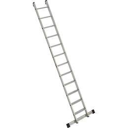 Euroline Stufen-Anlegeleiter, Breite 380 mm, 12 Stufen mit Traverse